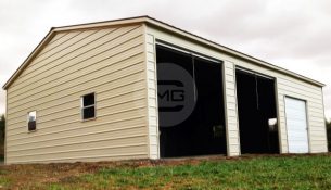 32'x25' Garage With Lean-To | 32'x25' Metal Garage Prices